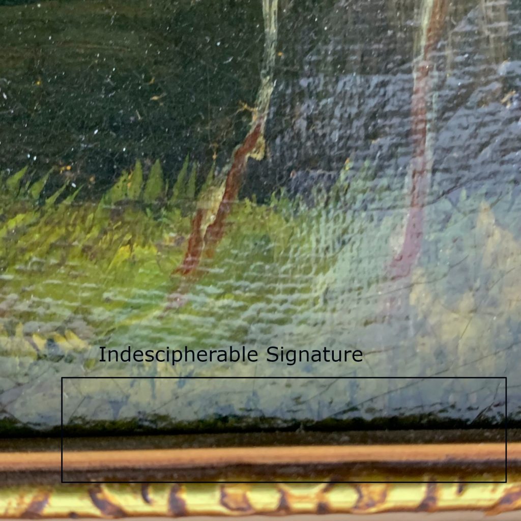 19th Century British School Oil Painting, Signed - Two Streets Estates